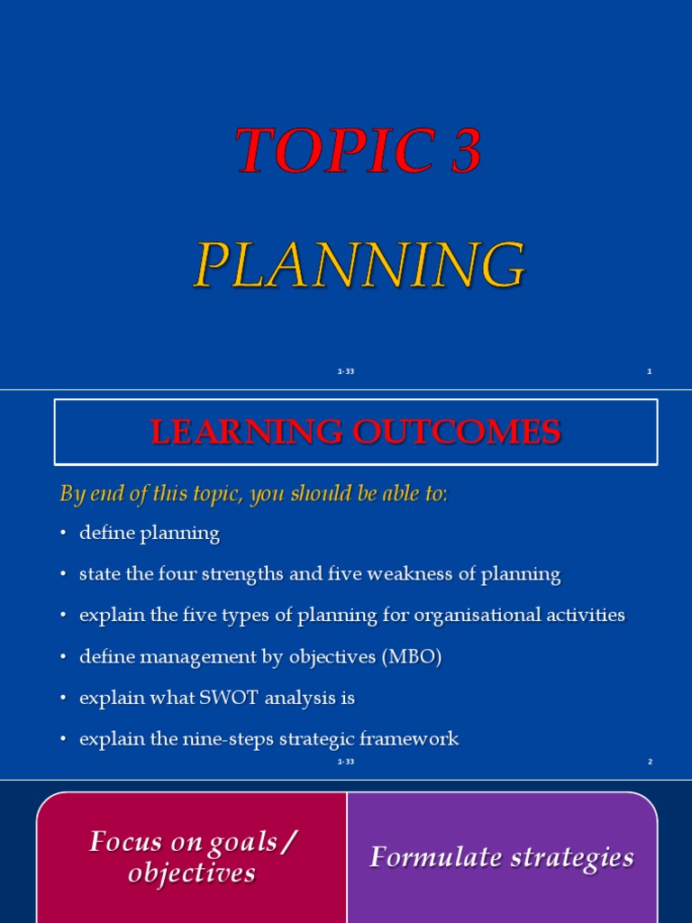 T3 - Planning | PDF