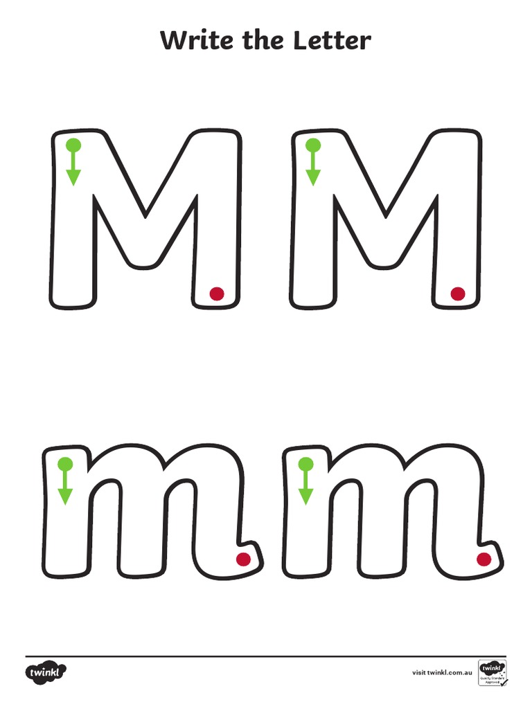 Letter M Worksheets PDF | PDF
