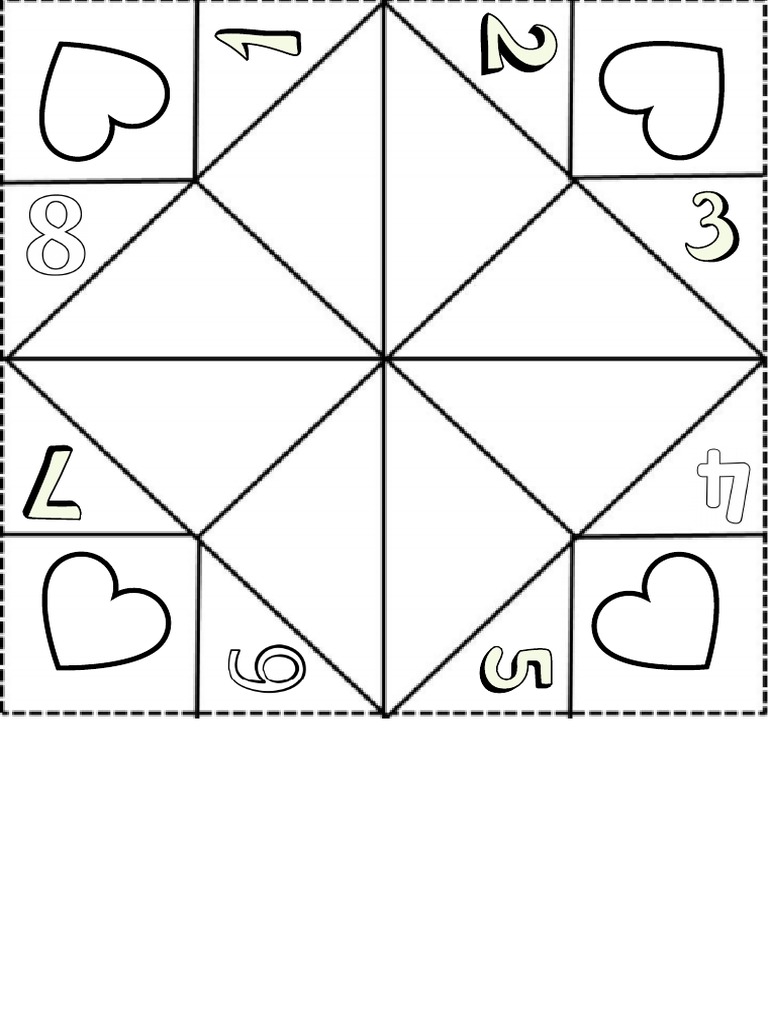 Valentines Cootie Catcher | PDF