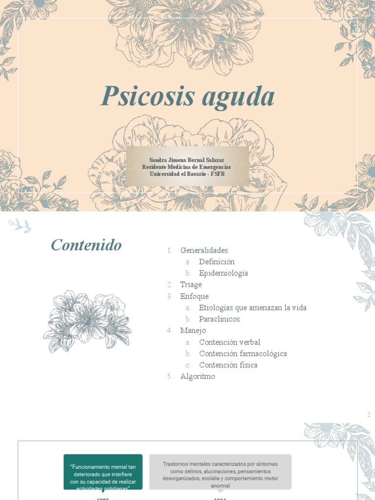 Psicosis Aguda en Emergencias | PDF