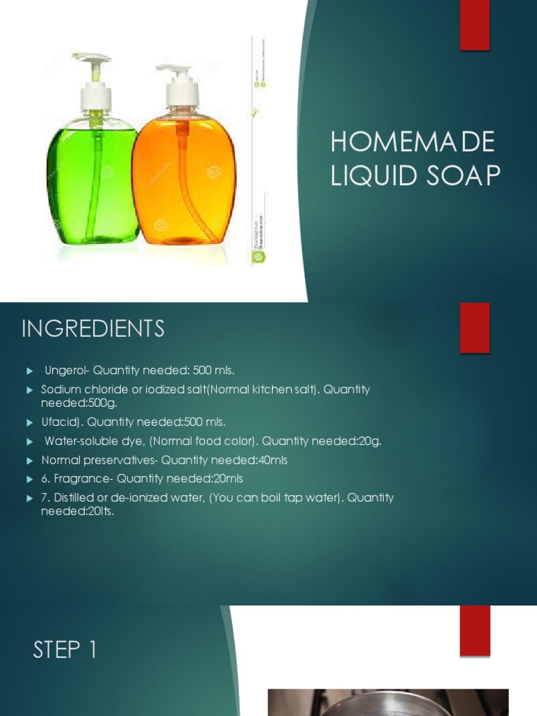 Homemade Liquid Soap-3 PDF | PDF