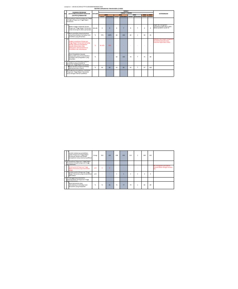 CAPAIAN IKU 2020 SD 2024 | PDF | Bisnis