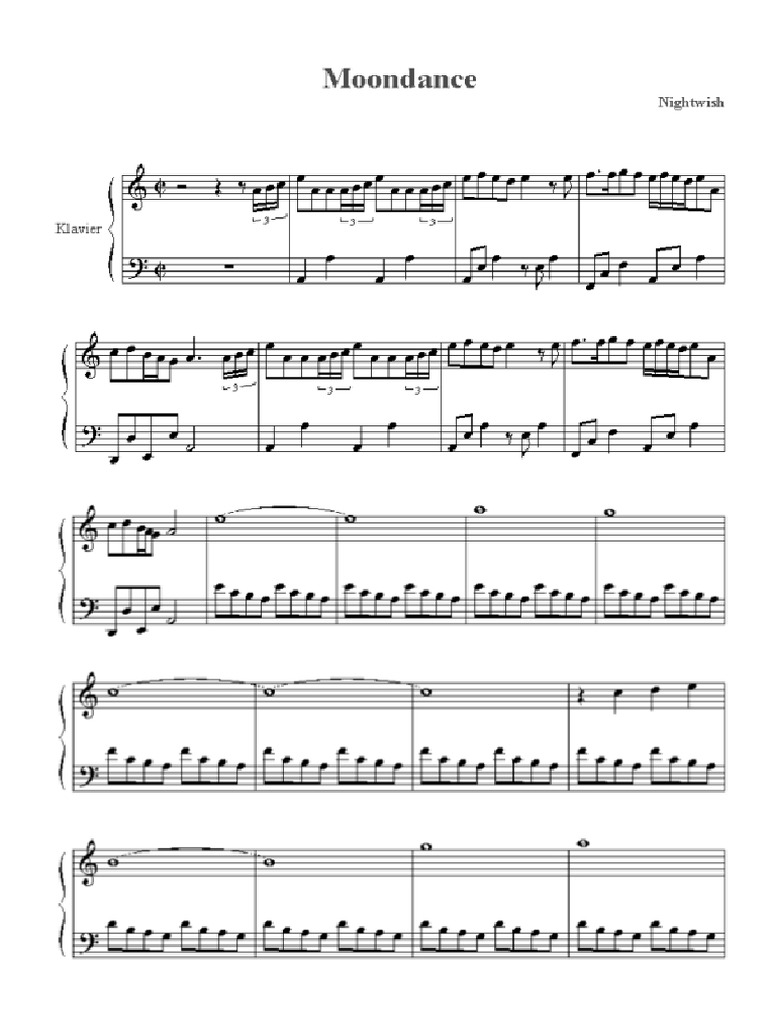 Nightwish - Moondance | PDF
