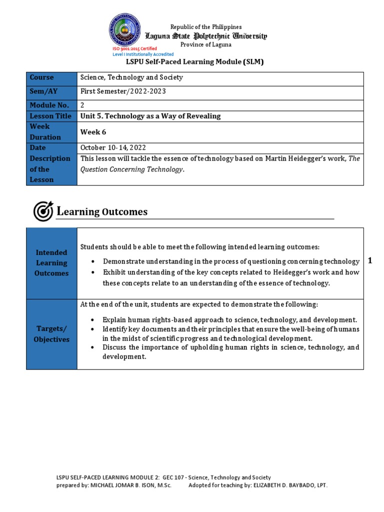 Module 2 Weeks 6 9 | PDF | Happiness