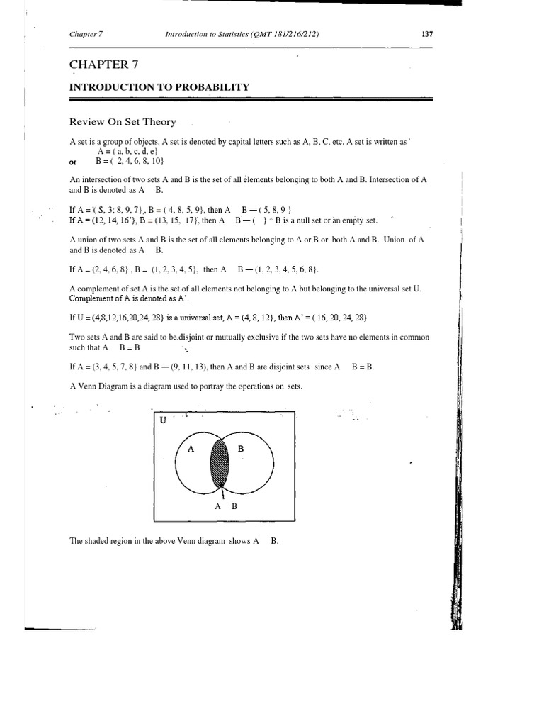 Introduction To Probability | PDF | Sampling (Statistics) | Probability
