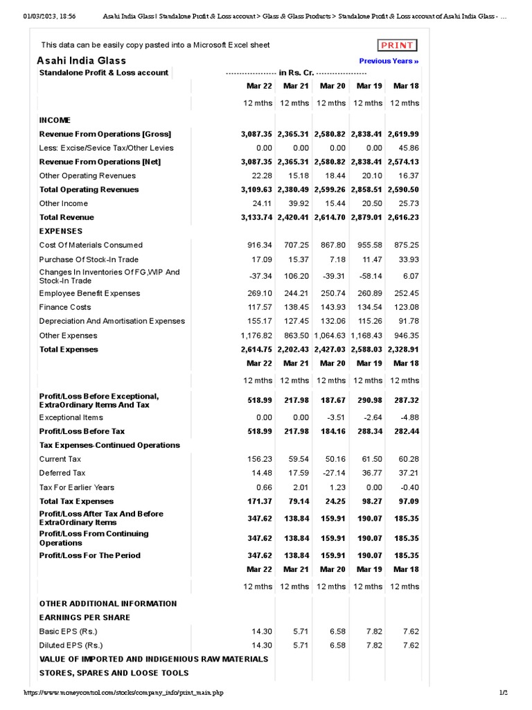 Asahi | PDF | Dividend | Expense