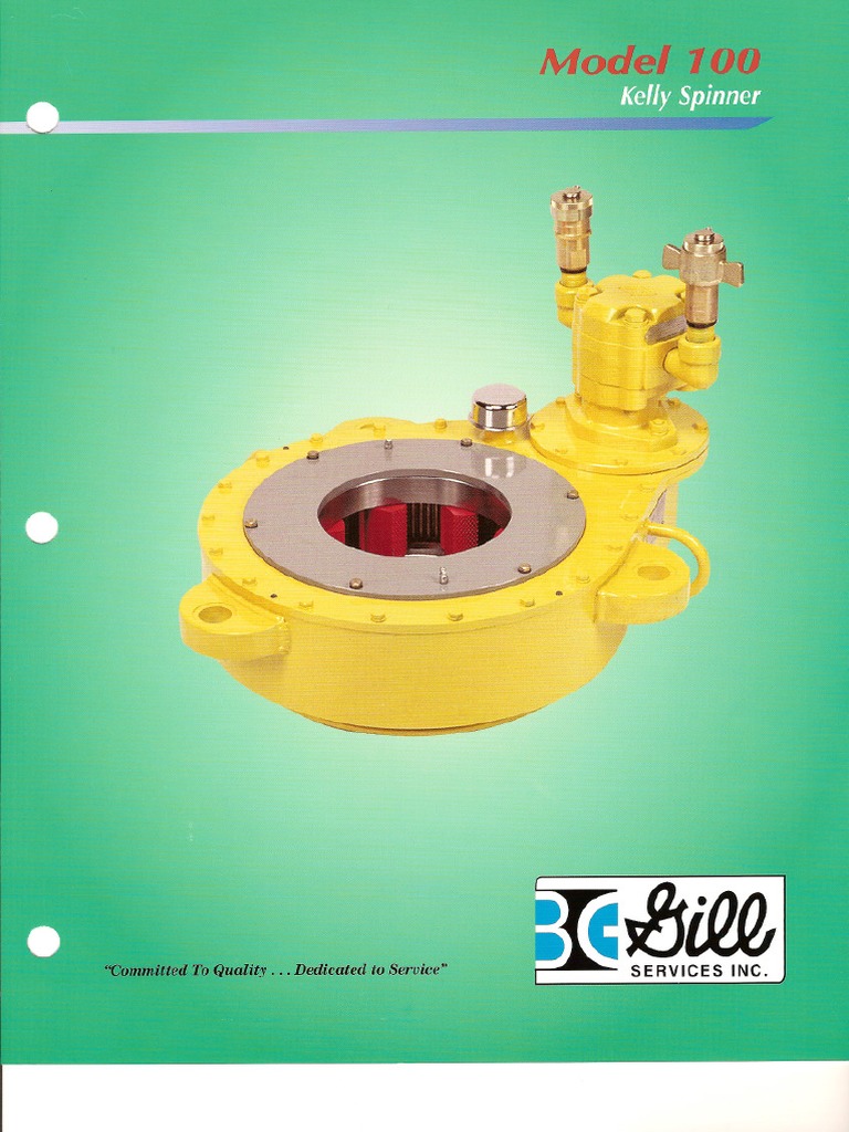Model 100 RL Kelly Spinner Manual | PDF
