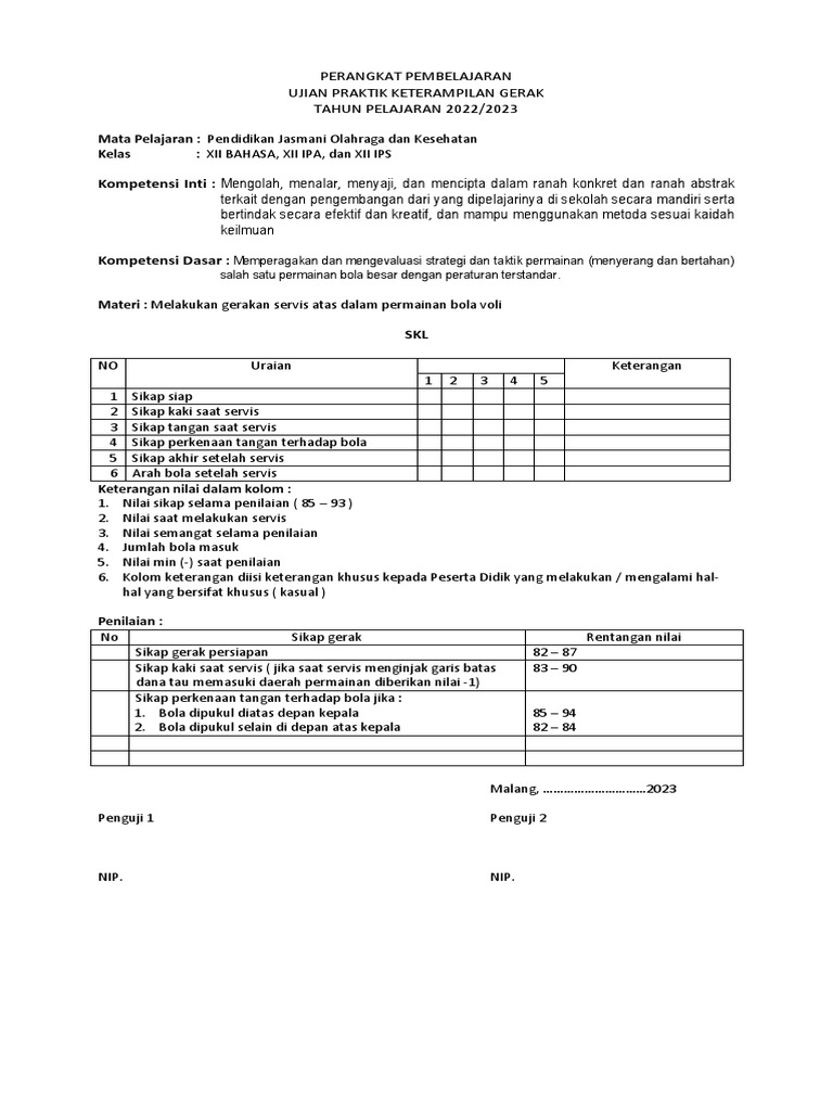 Perangkat Upra 2022 - 2023 | PDF