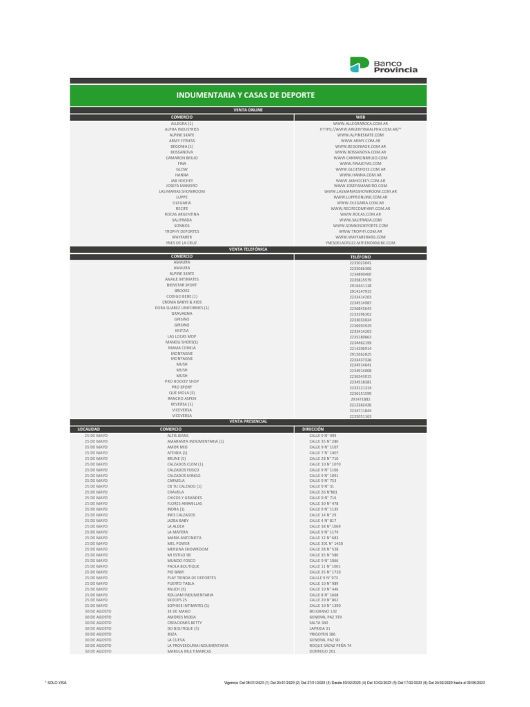 Otras Marcas Indumentaria PDF | PDF | Buenos Aires | Argentina