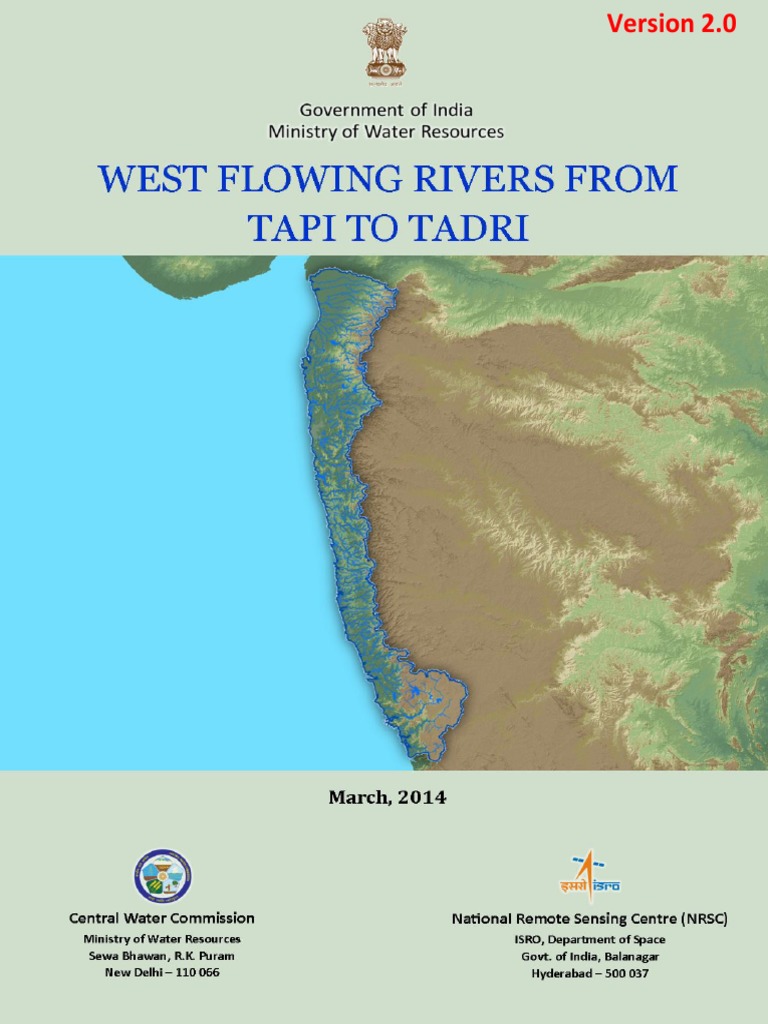 West Flowing Rivers From Tapi To Tadri Basin | PDF | Drainage Basin | Soil