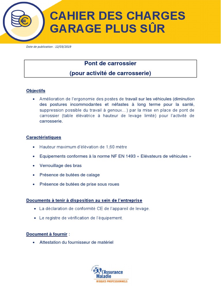 AFS Garage - Cahier Des Charges - Pont de Carossier | PDF | Ordinateurs ...