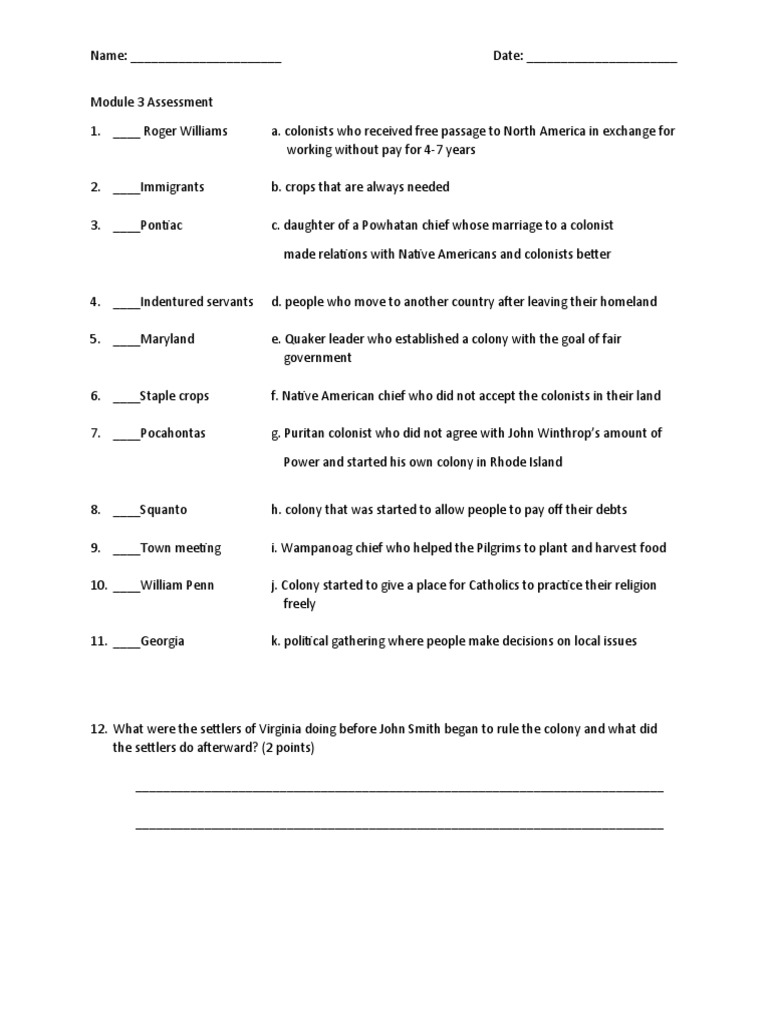 13 Colonies Quiz Pdf New England The United States