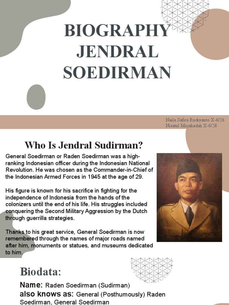 Biography of General Soedirman | PDF | Travel | History
