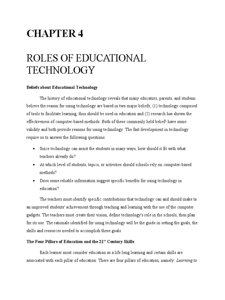 Chapter 4 Book | PDF | Learning | Educational Technology