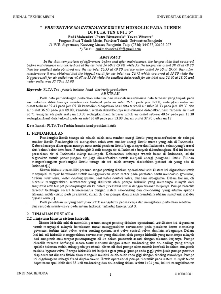 Jurnal KP Endi Mahendra | PDF