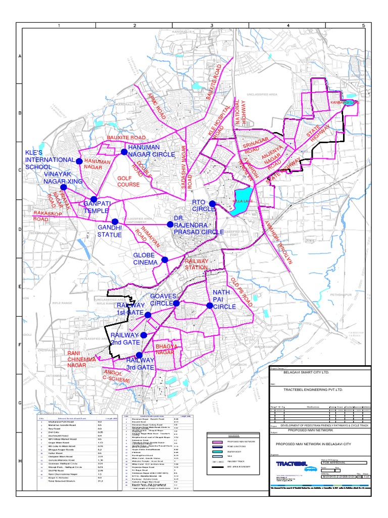 CDP Map With Cycle Track (NMV ROADS) | PDF