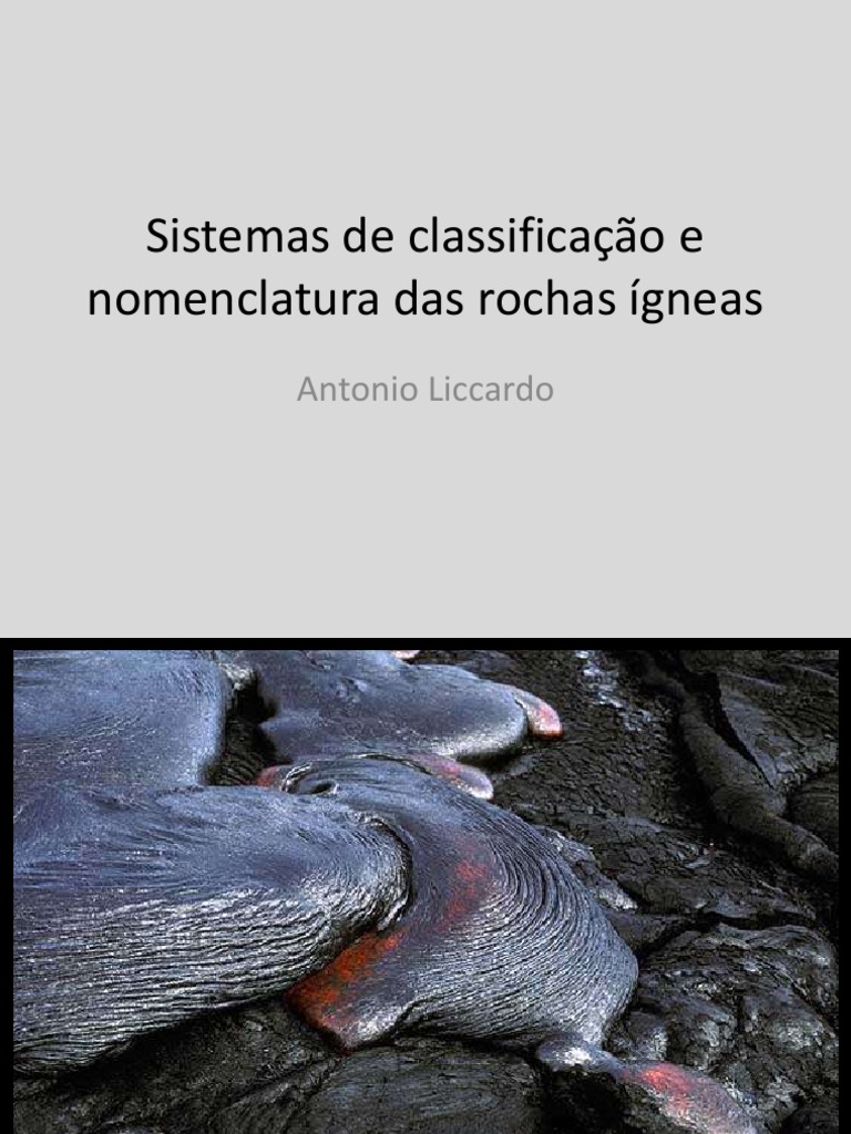 Aula Sistemas De Classificação De Rochas Ígneas Pdf Magma Rocha ígnea