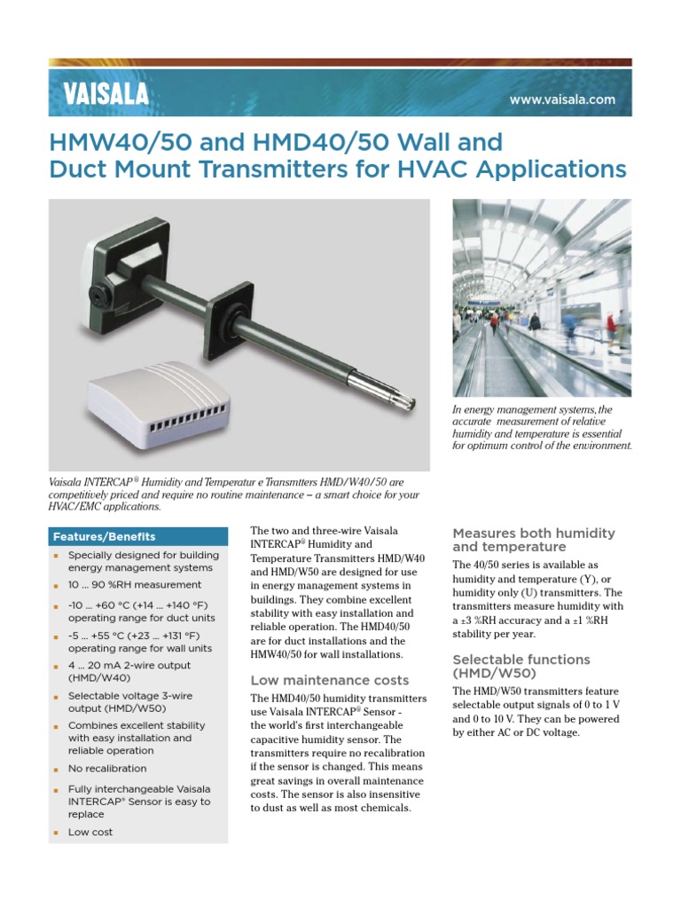 Sensor 4.20 Vaisala PDF | PDF | Sensor | Humidity