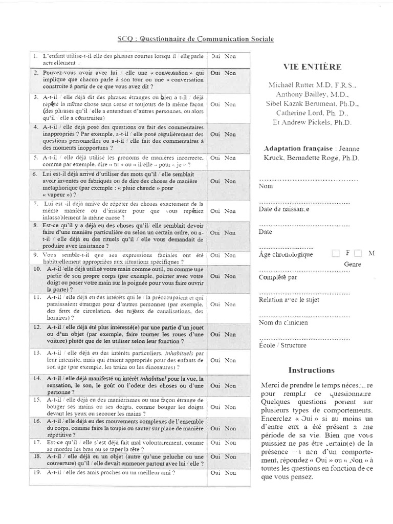 SCQ - FR | PDF SCQ - FR | PDF
