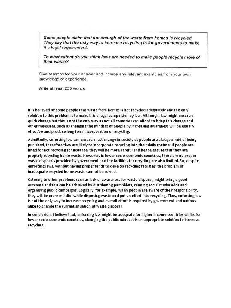 IELTS Writing Task 2 Sample | PDF