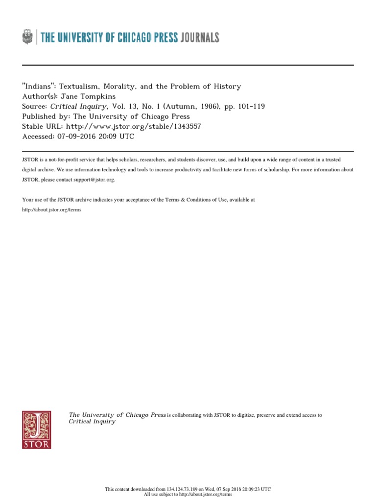 Indiansby Tompkins | PDF | Experience