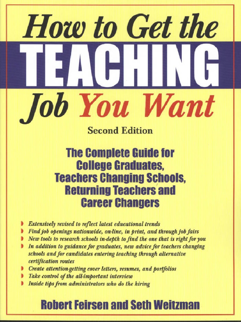How To Get The Teaching Job You Want The Complete Guide For College ...
