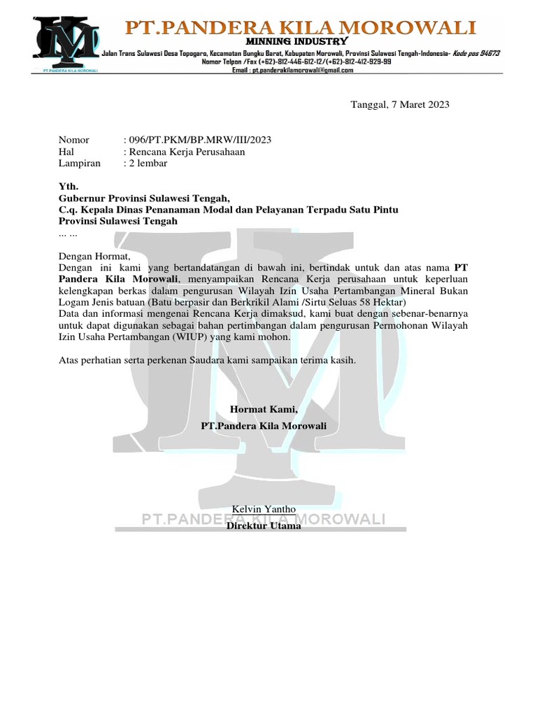 WIUP - Rencana Penggunaan Wilayah | PDF