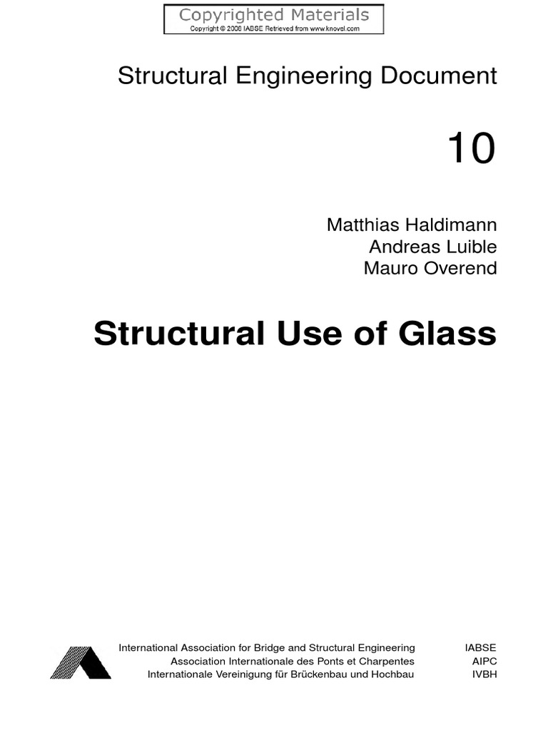 Vdoc - Pub - Structural Use of Glass PDF | PDF | Glasses | Silicon Dioxide