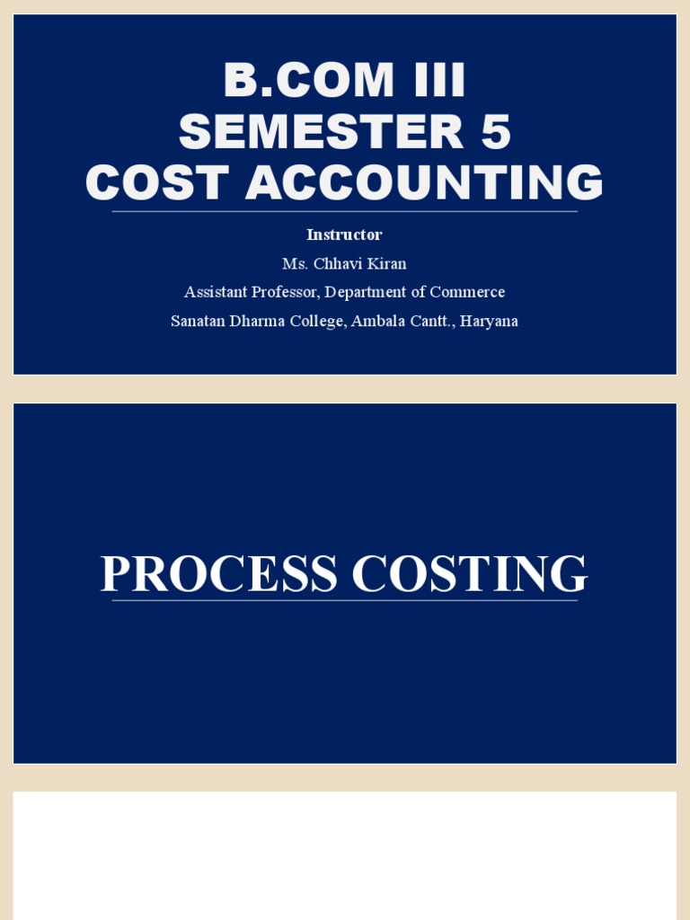 Process Costing | PDF | Business | Computers