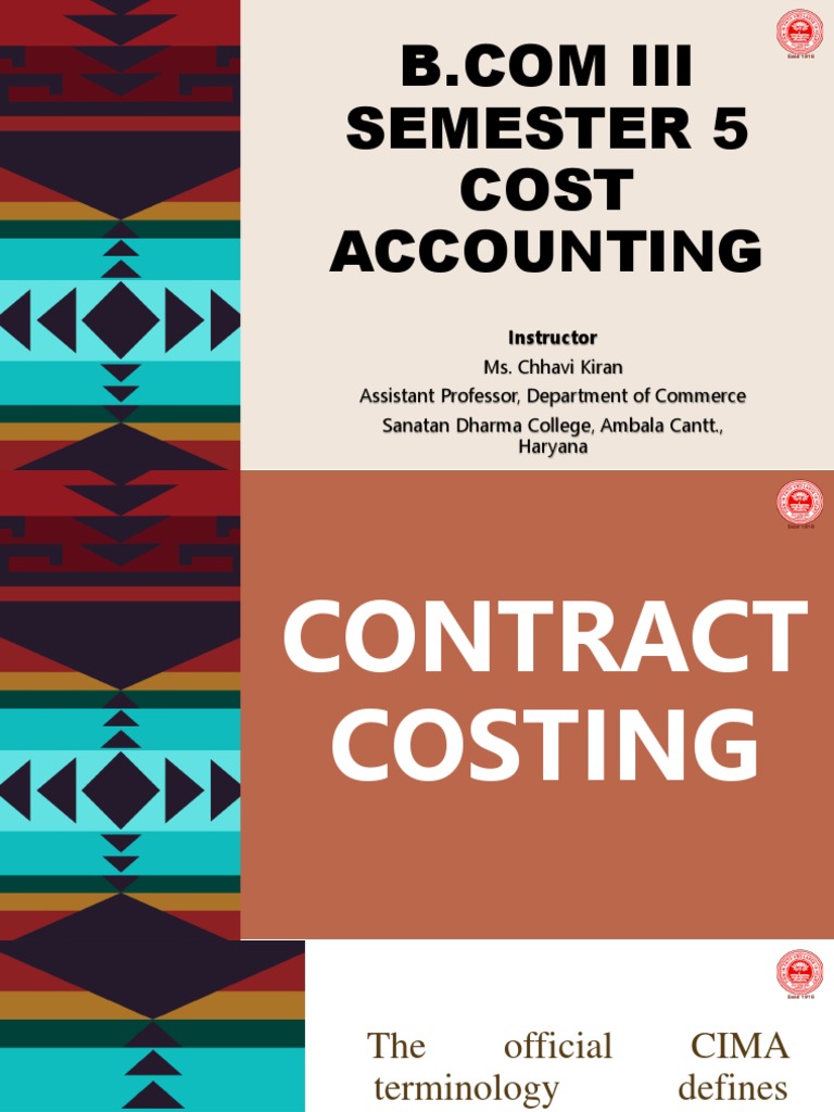 Contract Costing | PDF