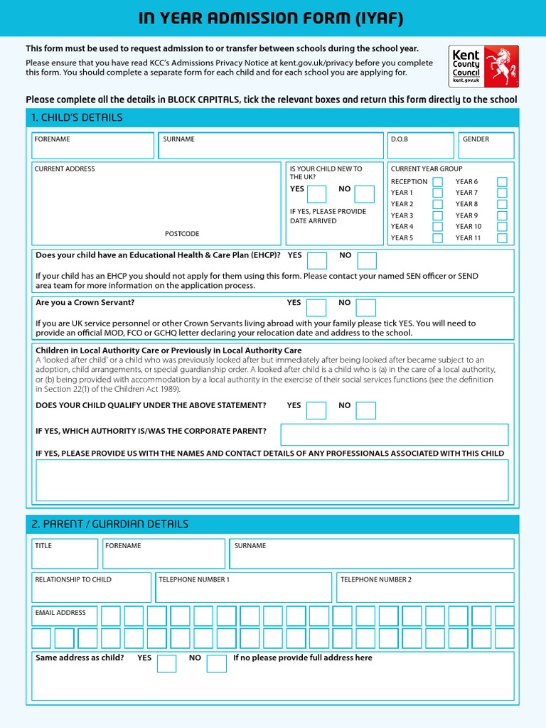 In Year Application Form.221647658 | PDF | Government | Justice