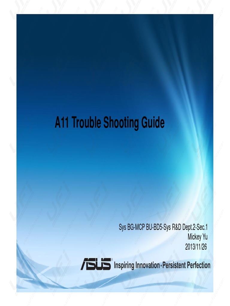A11 - Trouble Shooting Guide - 1126 - 1 PDF | PDF | Computer Science ...