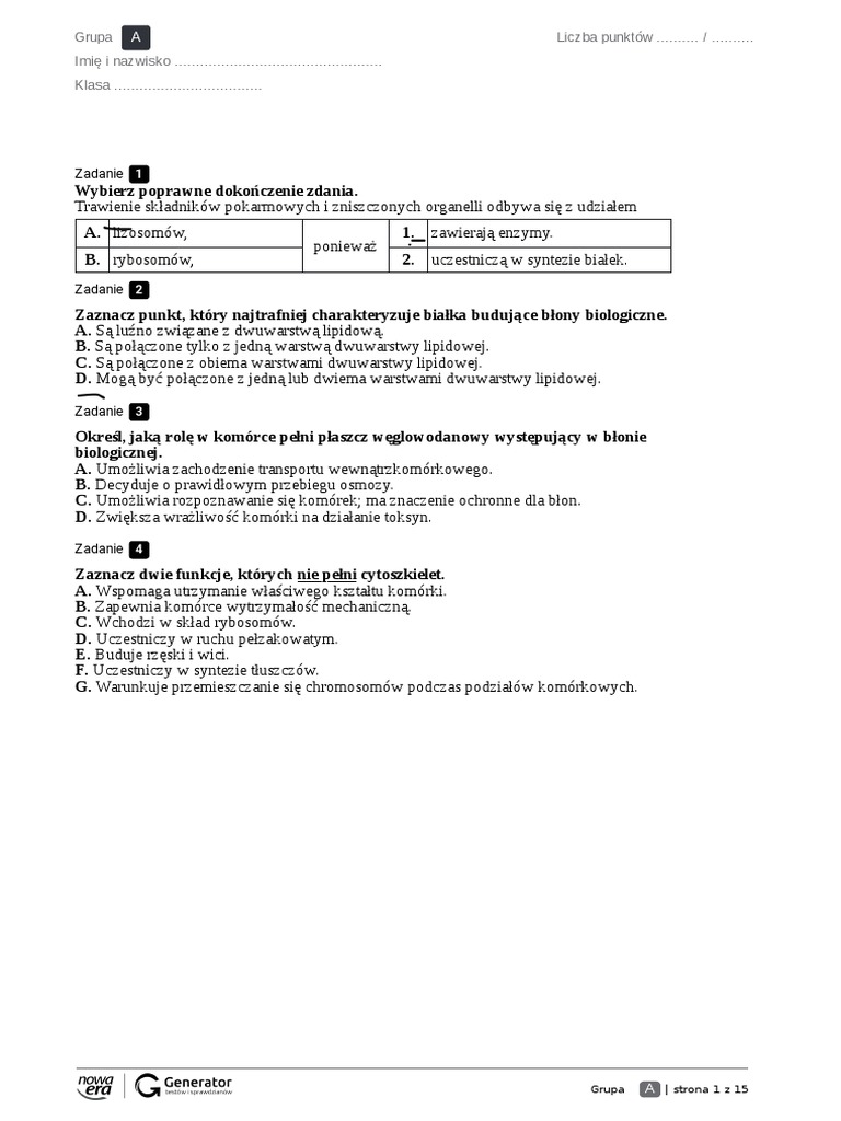 3 0 Test Komórka PDF | PDF