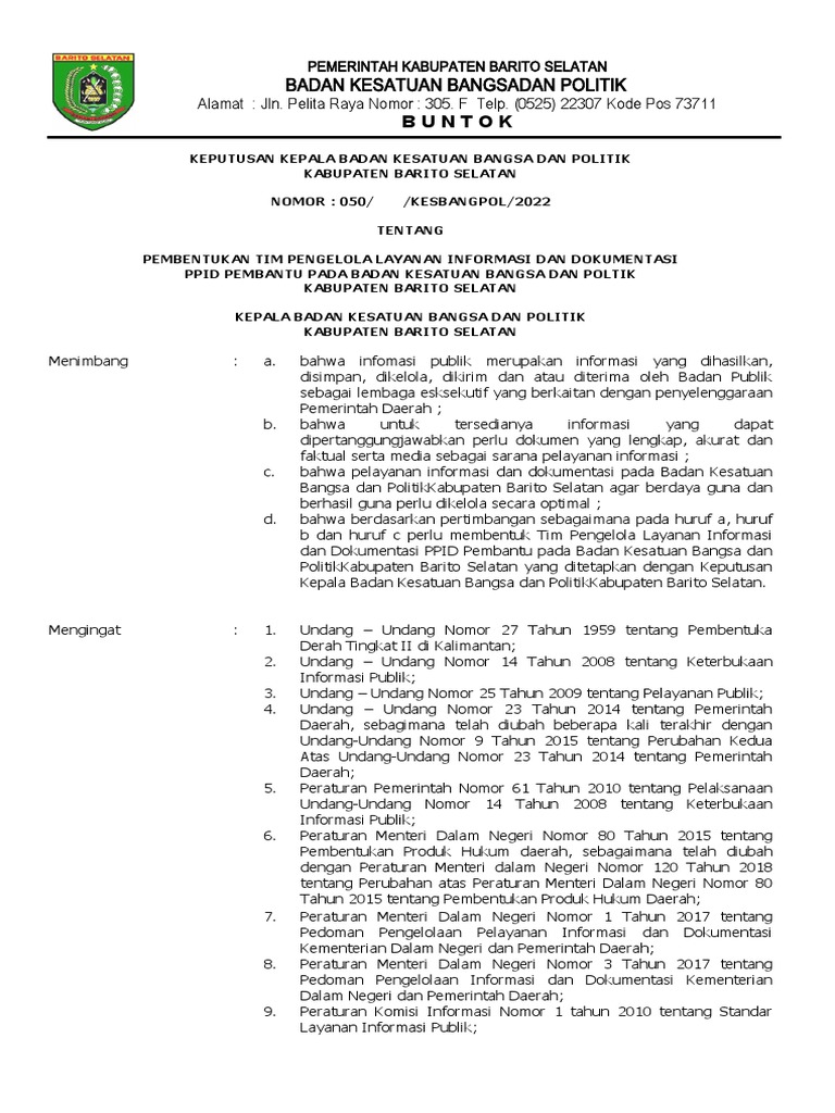 SK Tim Ppid | PDF | Politik