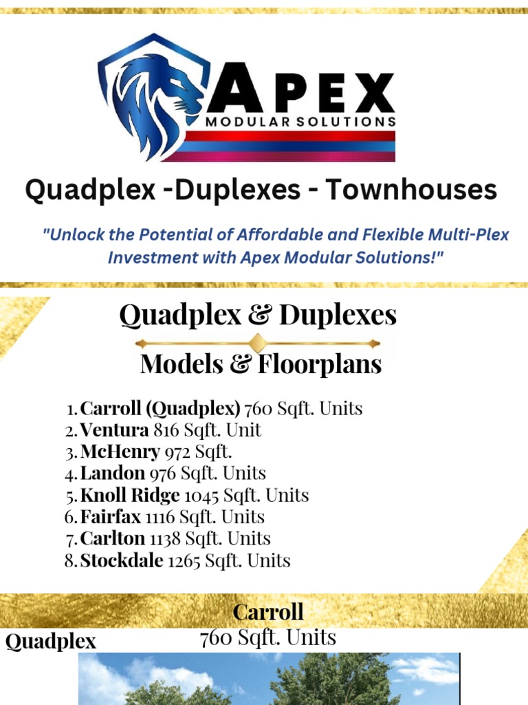 View Multiplex/ Townhouse Options | PDF | House Types | Houses