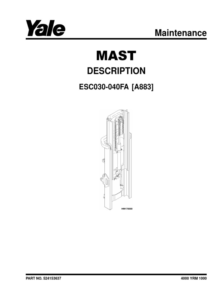 Mast Description | PDF | Elevator | Piston