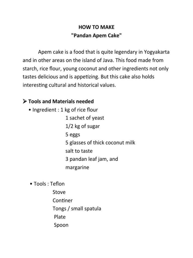 HOW TO MAKE Apem-1-1 | PDF