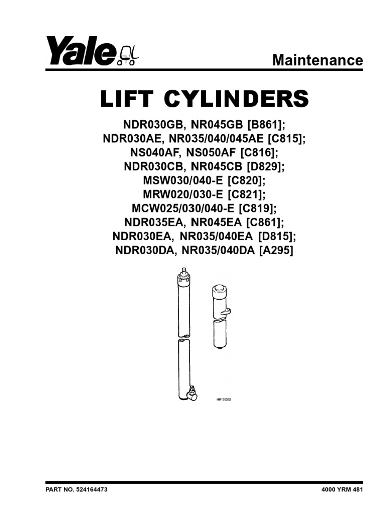 Lift Cylinders PDF | PDF | Piston | Valve