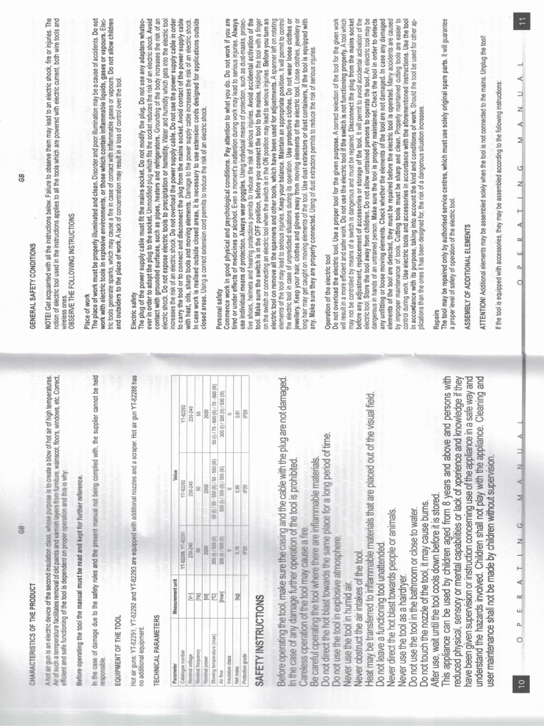 Heat Gun Manual Scan | PDF