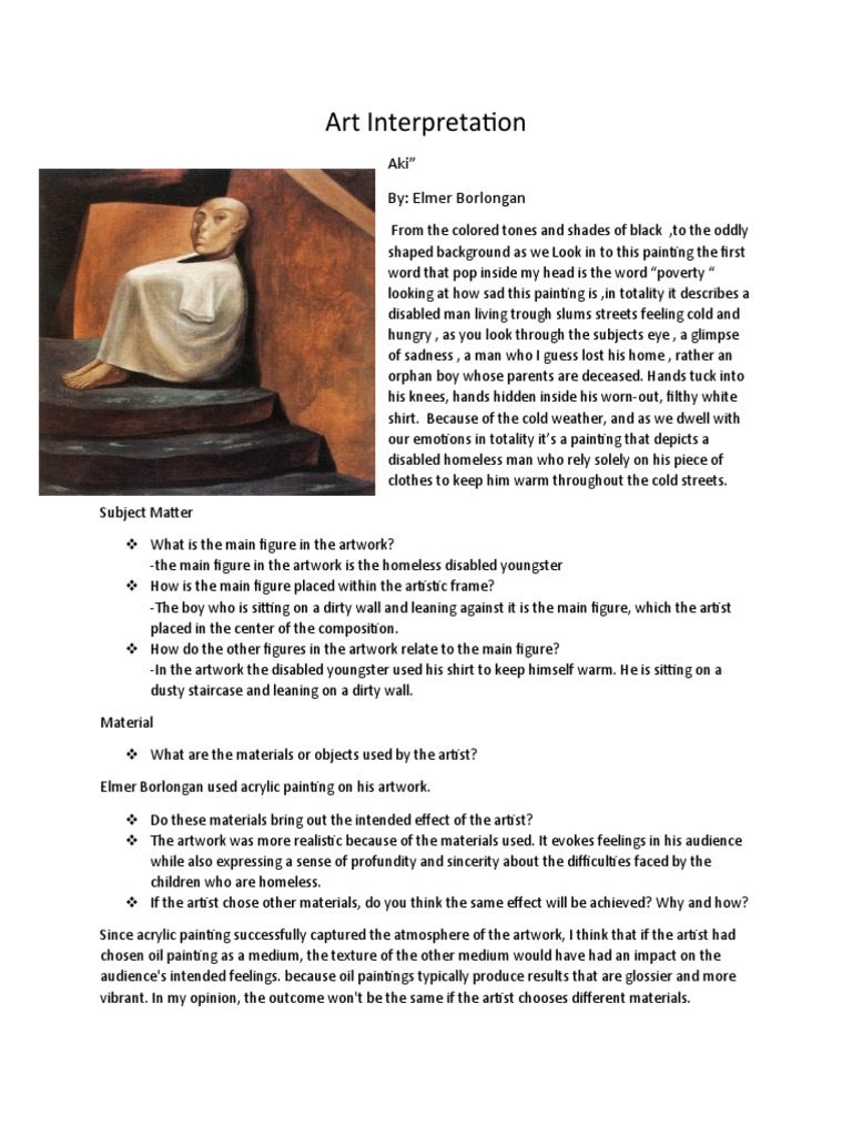 Art Interpretation Pia Aiman | Download Free PDF | Paintings ...