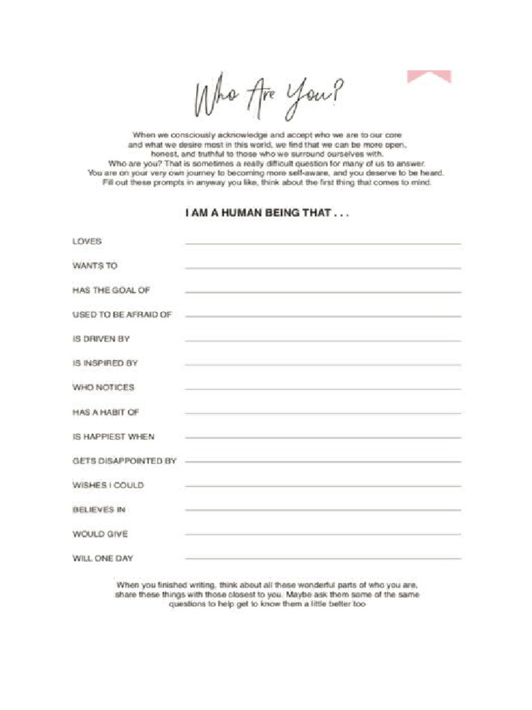 Who Am I | PDF