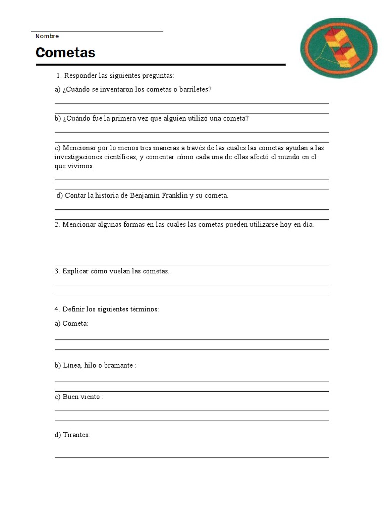 Especialidad de Cometa | PDF