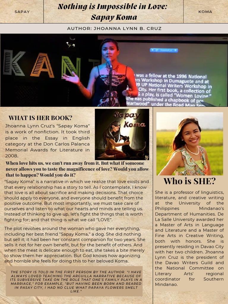 Sapay Koma | PDF | Love | Narrative