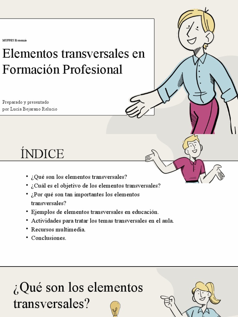 Elementos Transversales en FP Lucía Bejarano Relucio | PDF