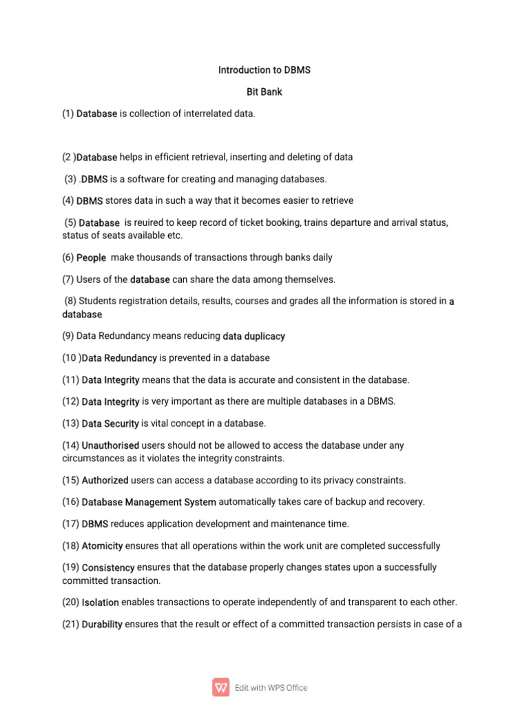 Bit Bank Dbms | Download Free PDF | Data Model | Information Technology