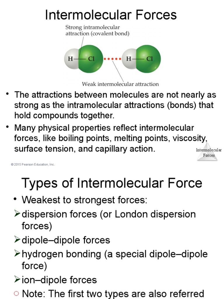 Intermolecular Forces | PDF | Intermolecular Force | Chemical Bond