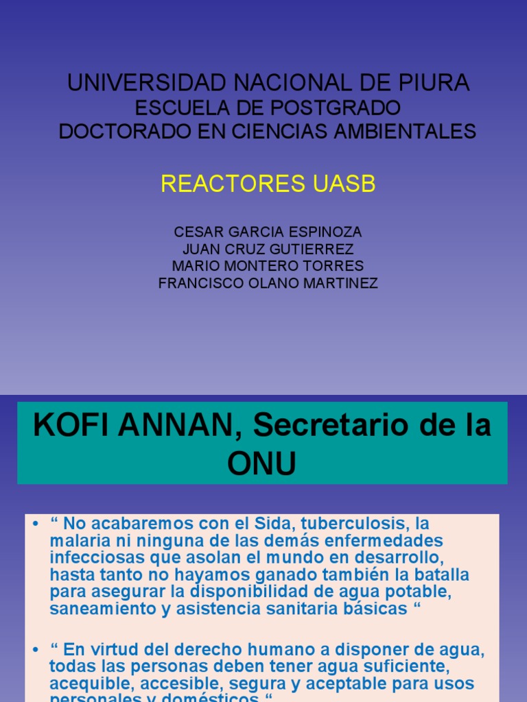 Reactores Uasb Descargar Gratis Pdf Química Tecnología Ambiental