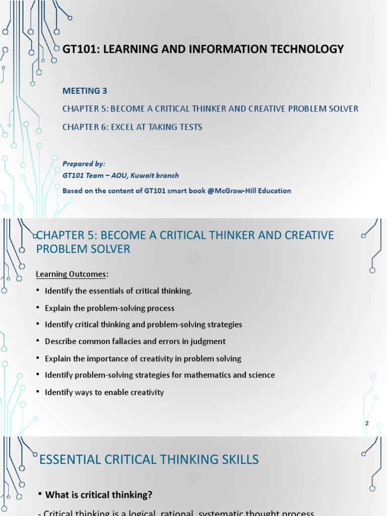 TU170-Unit 3 | PDF | Critical Thinking | Thought