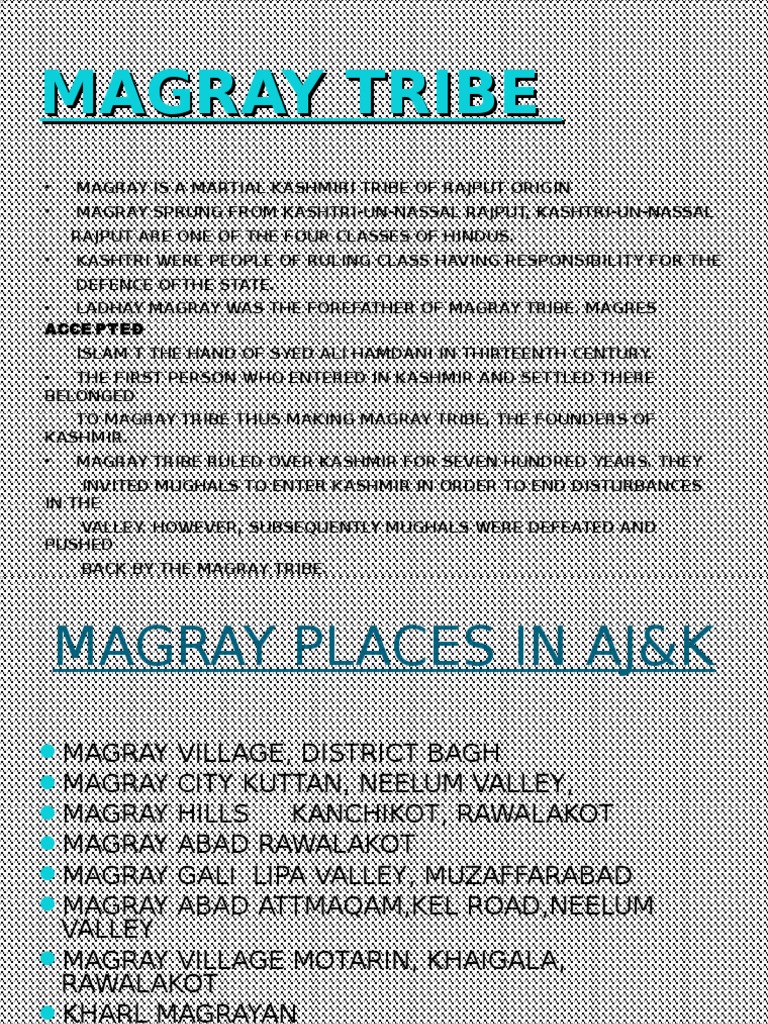 Magray Tribe | PDF | Kashmir