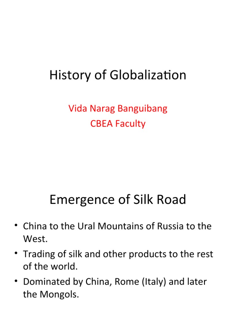 History of Globalization | PDF | Age Of Discovery | Economies